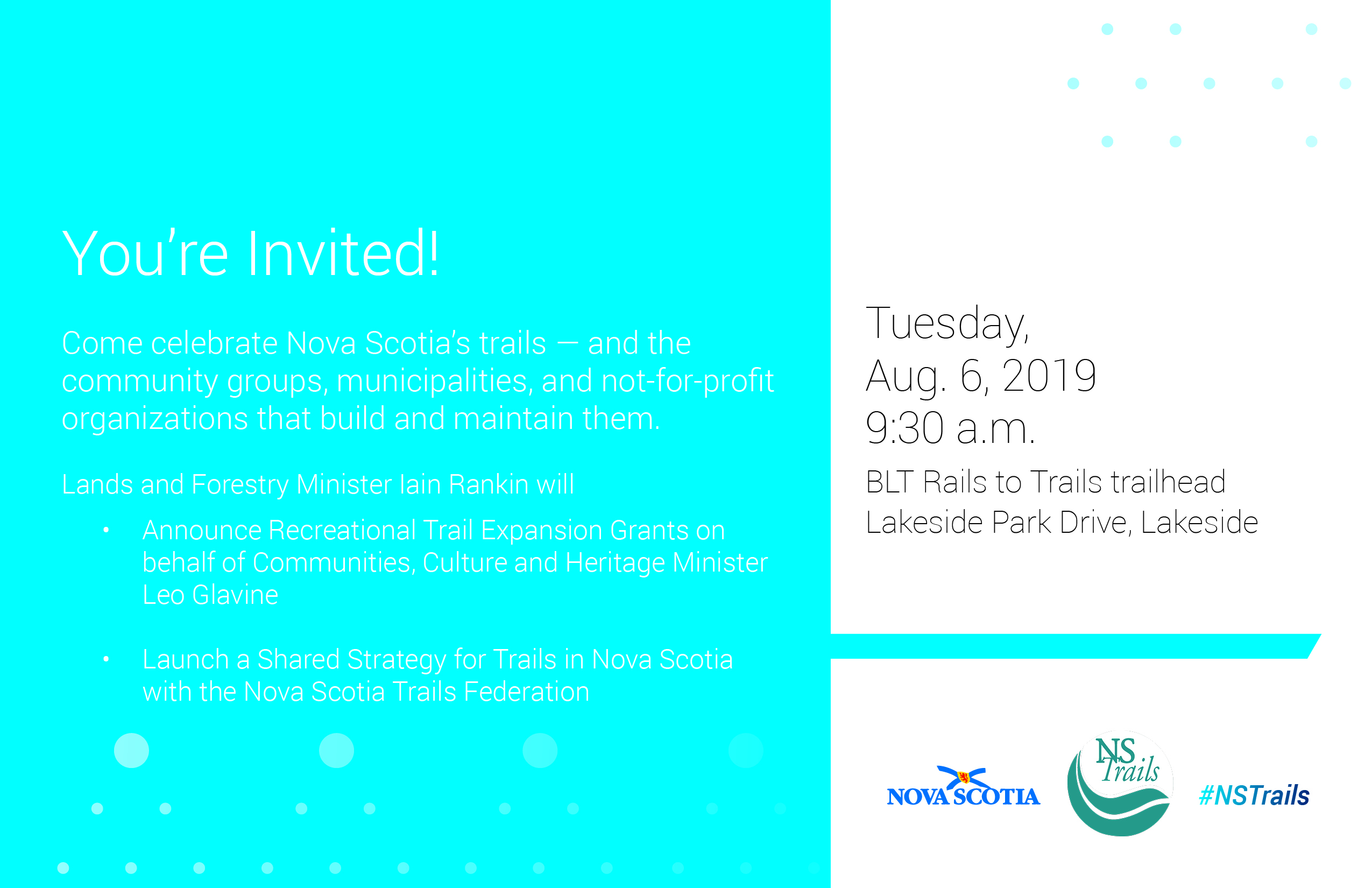 Shared Trails Strategy Launch - NS Trails